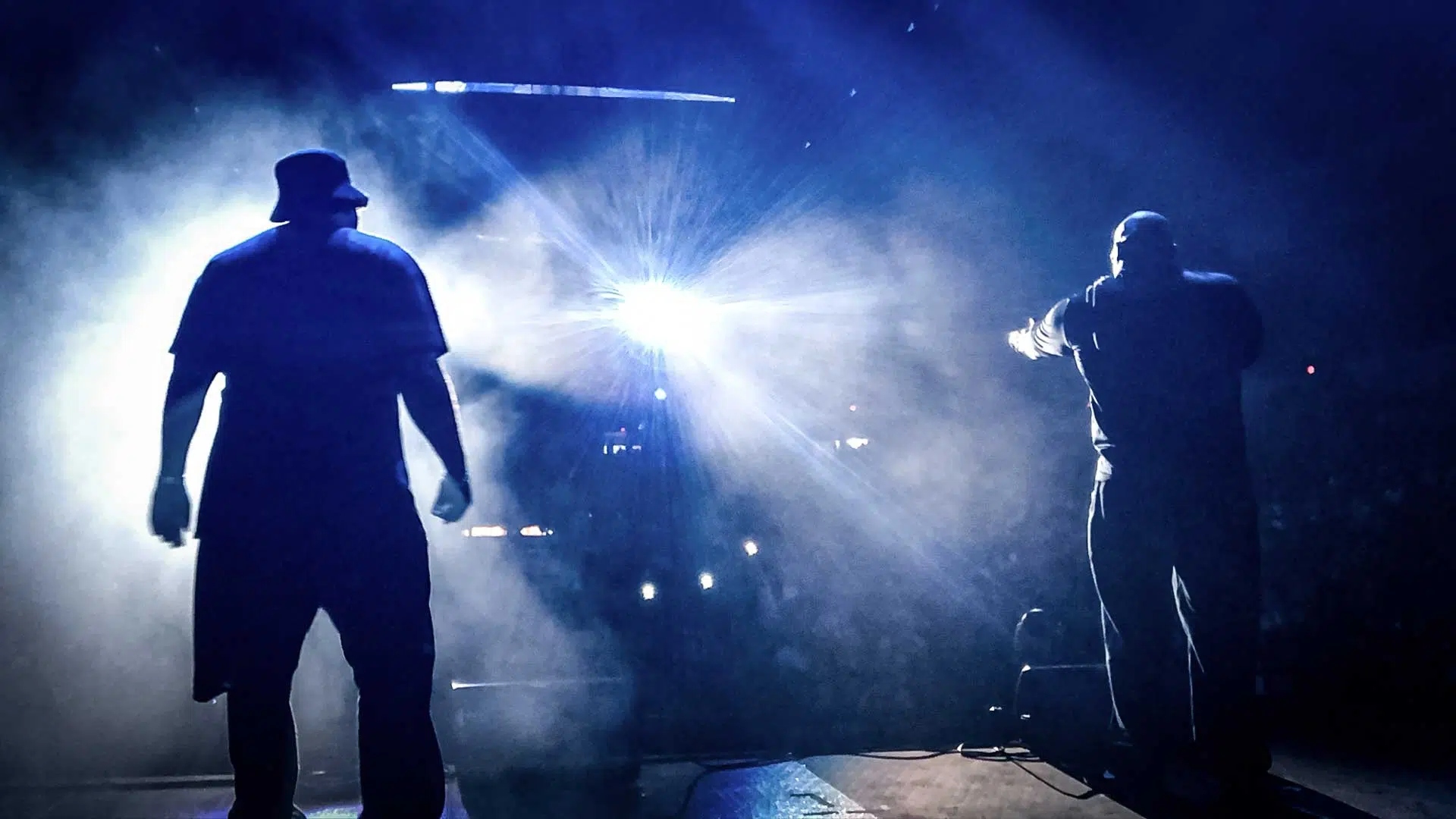 Rappers Performing On Stage